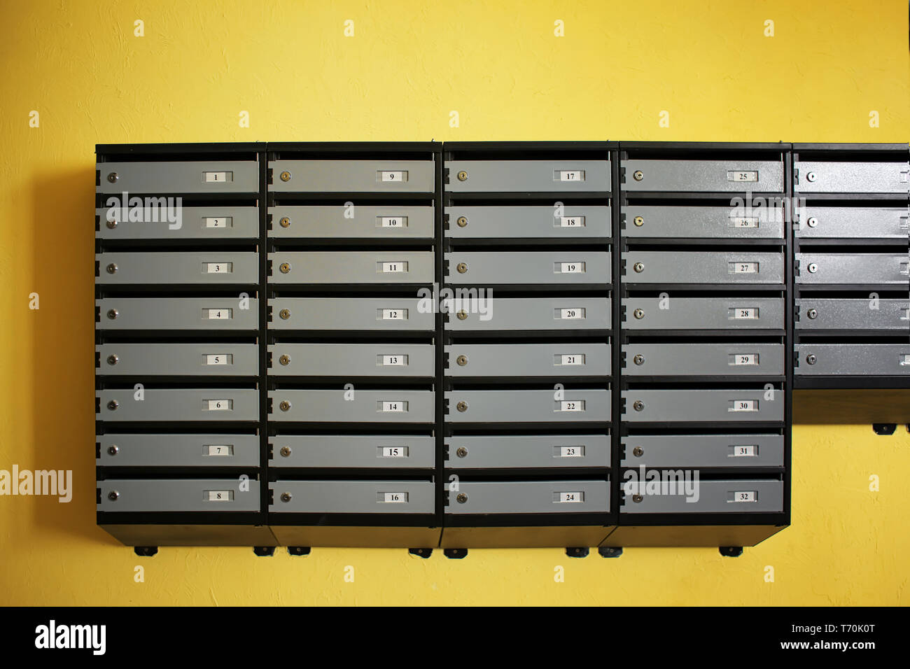 Wall mounted mailboxes hi-res stock photography and images - Alamy