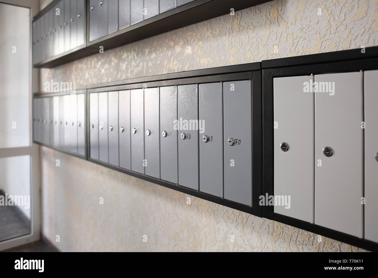 Wall mounted mailboxes hi-res stock photography and images - Alamy