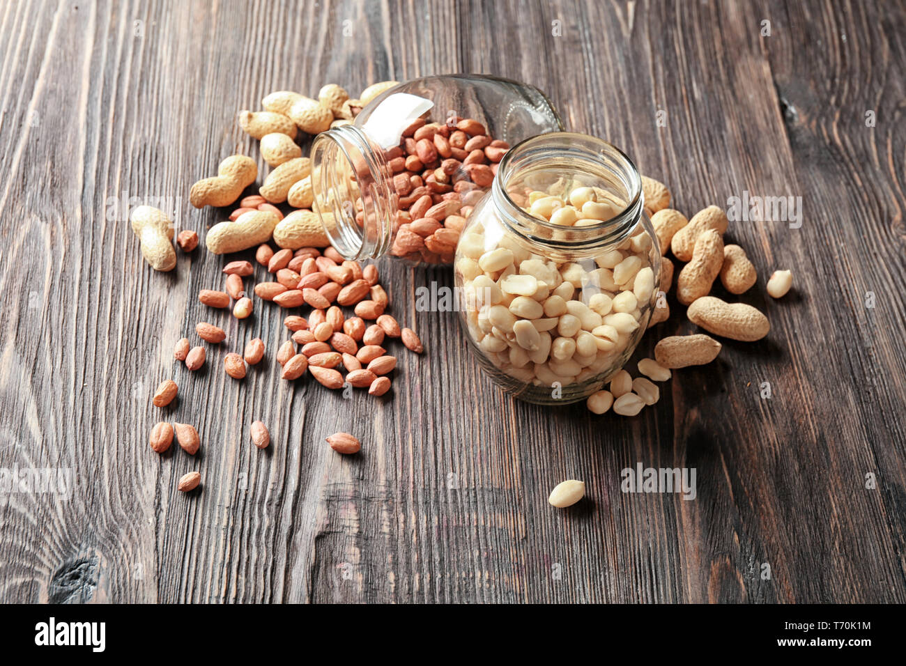 Unshelled peanuts in glass hi-res stock photography and images - Alamy