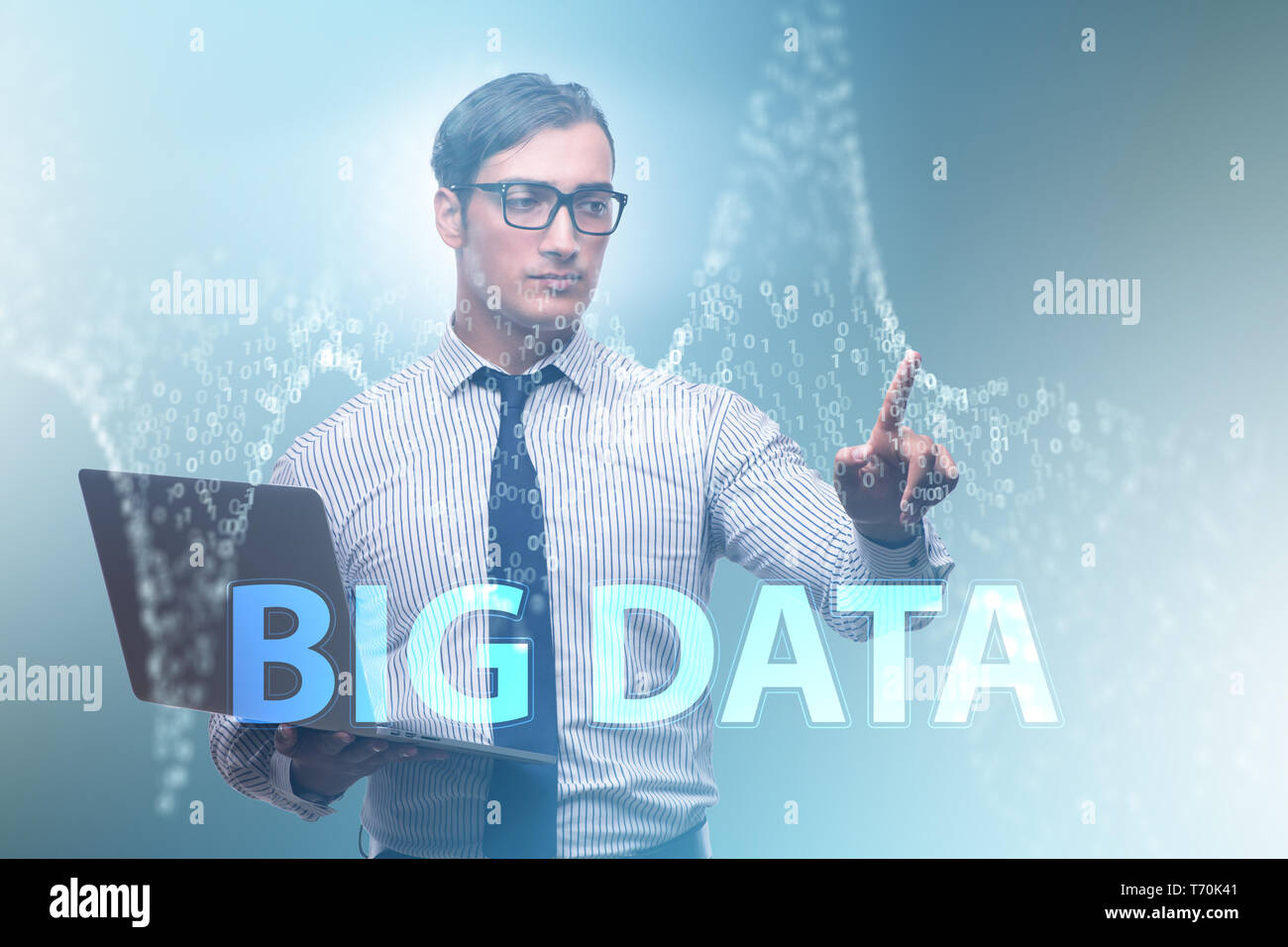 Big data concept with data mining analyst Stock Photo - Alamy
