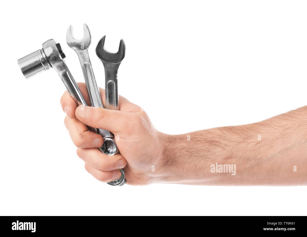 Car mechanic holding tools hi-res stock photography and images - Alamy