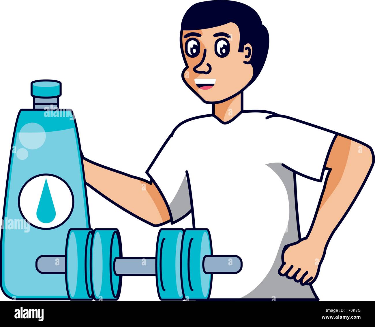 Water muscles muscular Stock Vector Images - Alamy