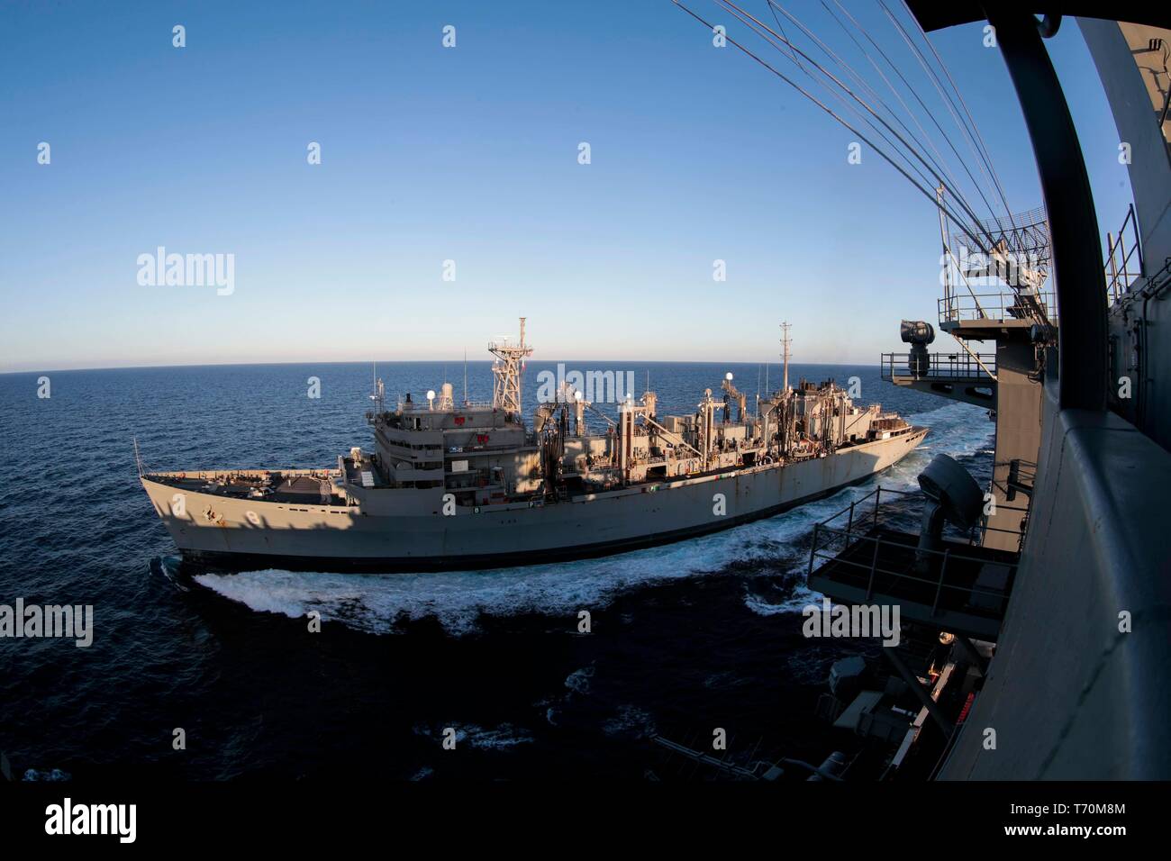 190429-N-FB291-1330 MEDITERRANEAN SEA (April 29, 2019) The Nimitz-class ...