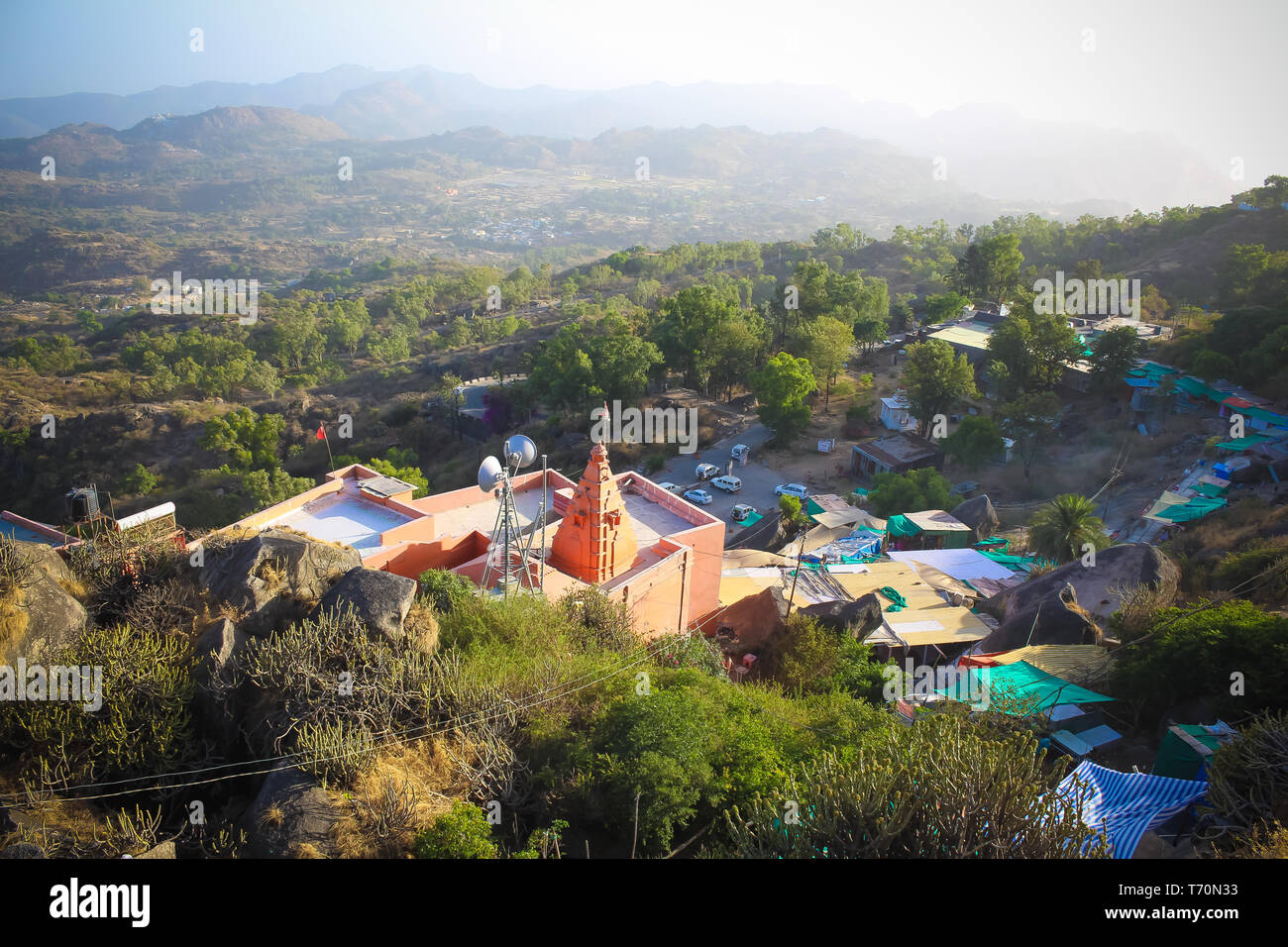 Guru Shikhar Temple Mount Abu Stock Photo - Alamy