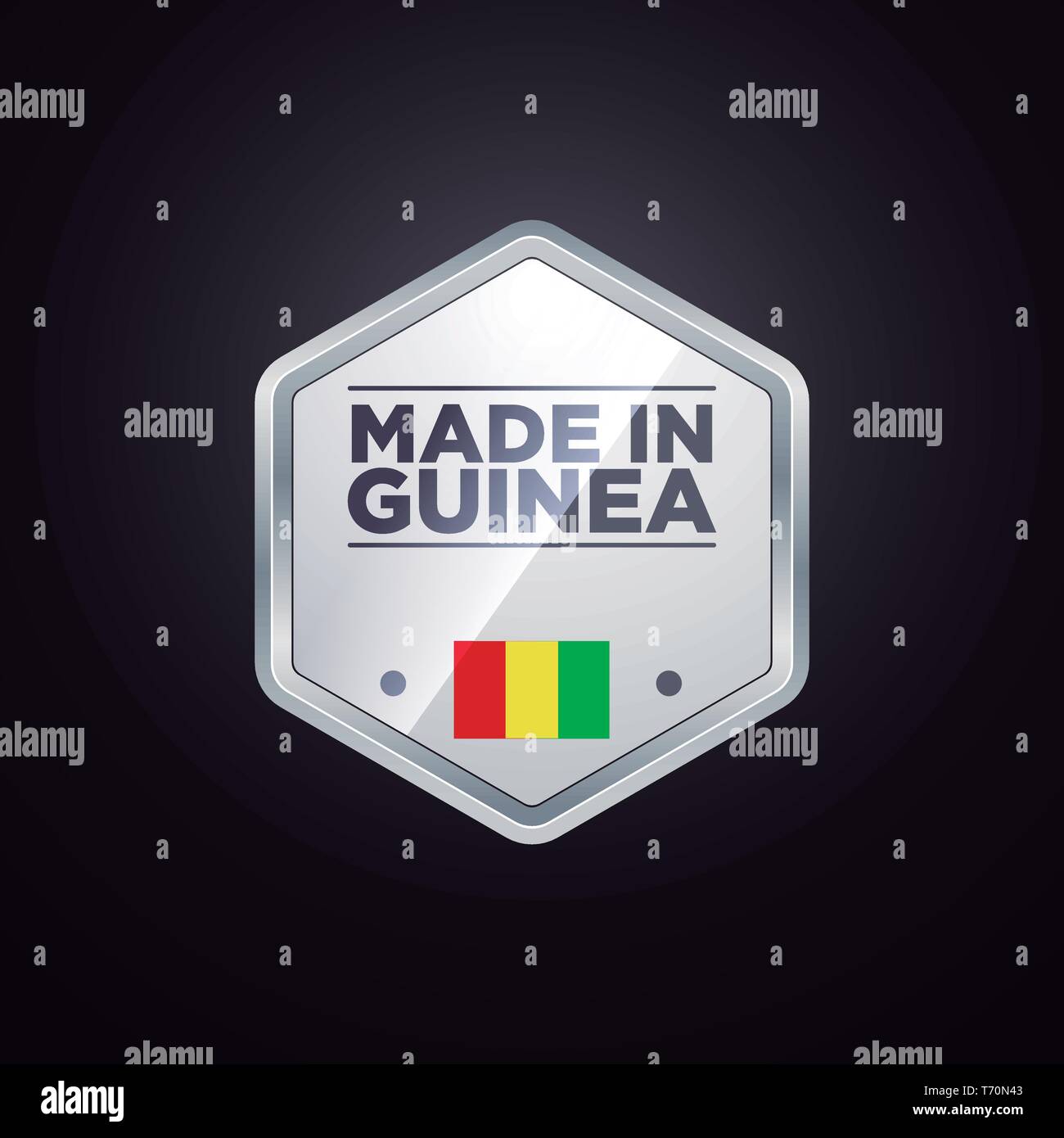 Guinea emblem Stock Vector Images - Alamy