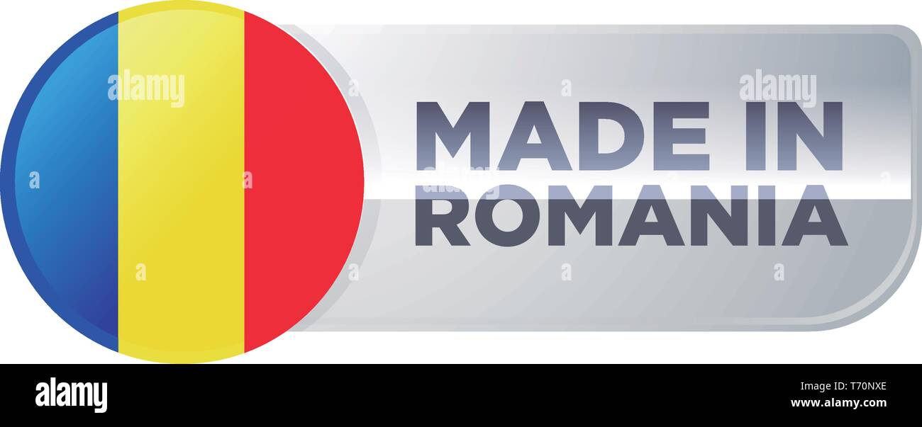 Romania flag icon original Stock Vector Images - Alamy