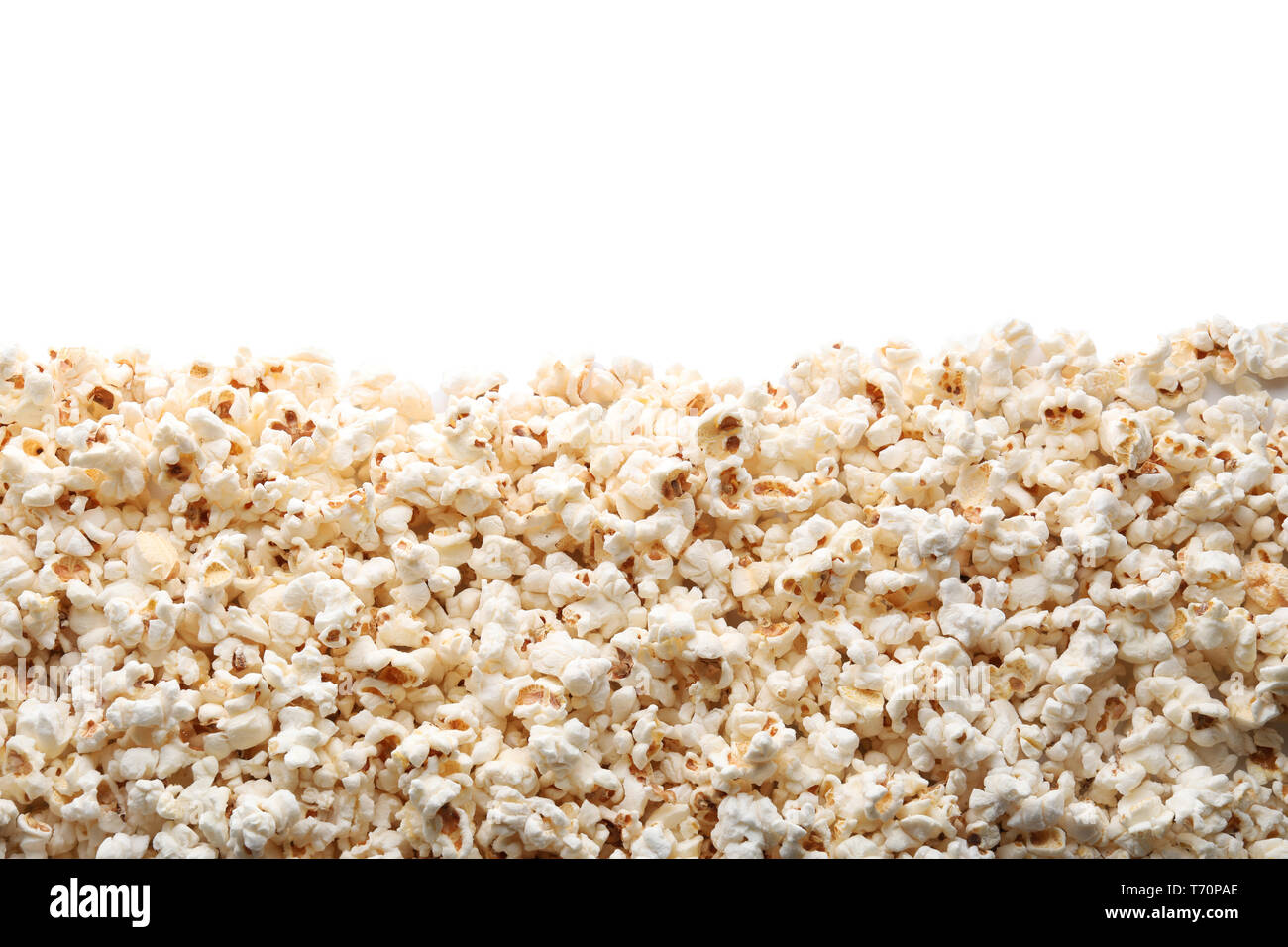 Delicious popcorn on white background Stock Photo - Alamy