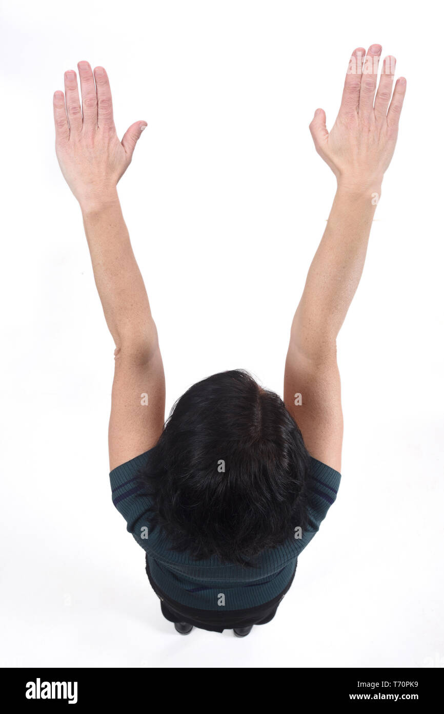 woman with arms extended Stock Photo - Alamy