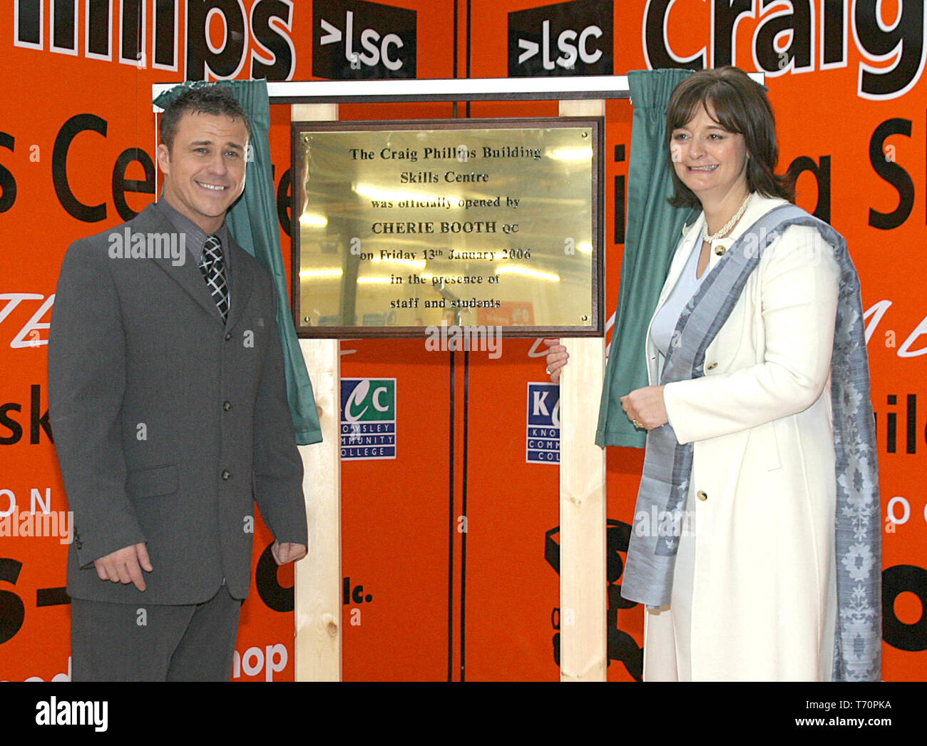 portraits of Cherie Blair aka Cherie Booth with Big Brother winner ...