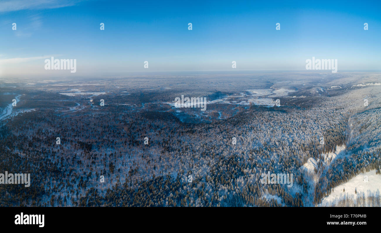 Aerial view of winter hi-res stock photography and images - Alamy