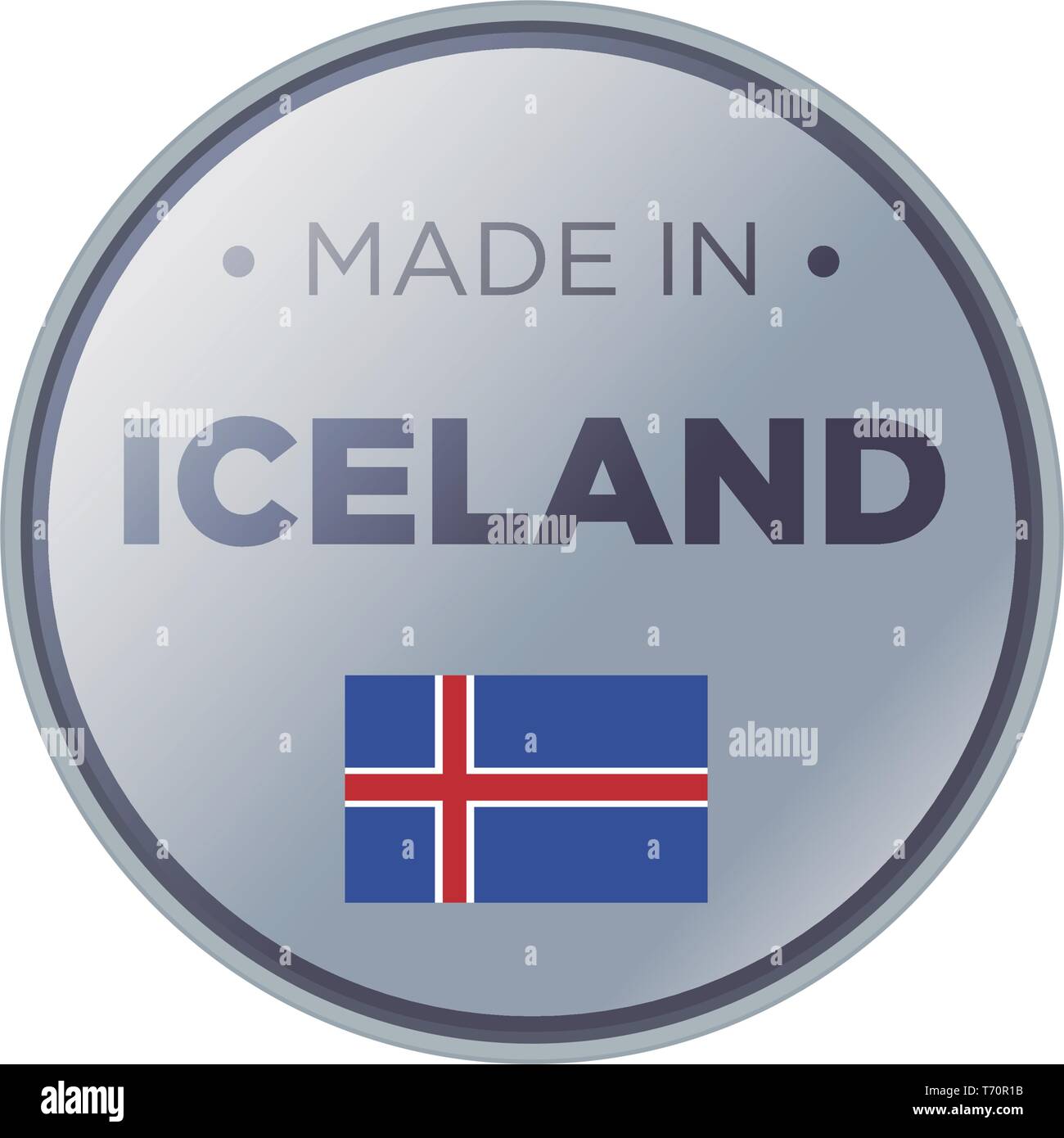Iceland stamp vector vectors hi-res stock photography and images - Alamy