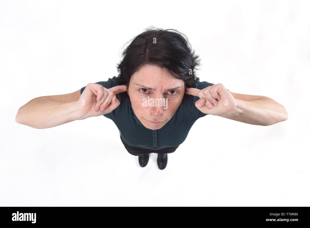 Cover ears music Cut Out Stock Images & Pictures - Alamy