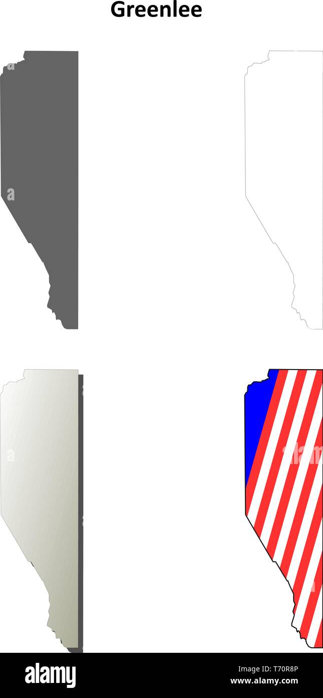 Greenlee County, Arizona outline map set Stock Vector Image & Art - Alamy