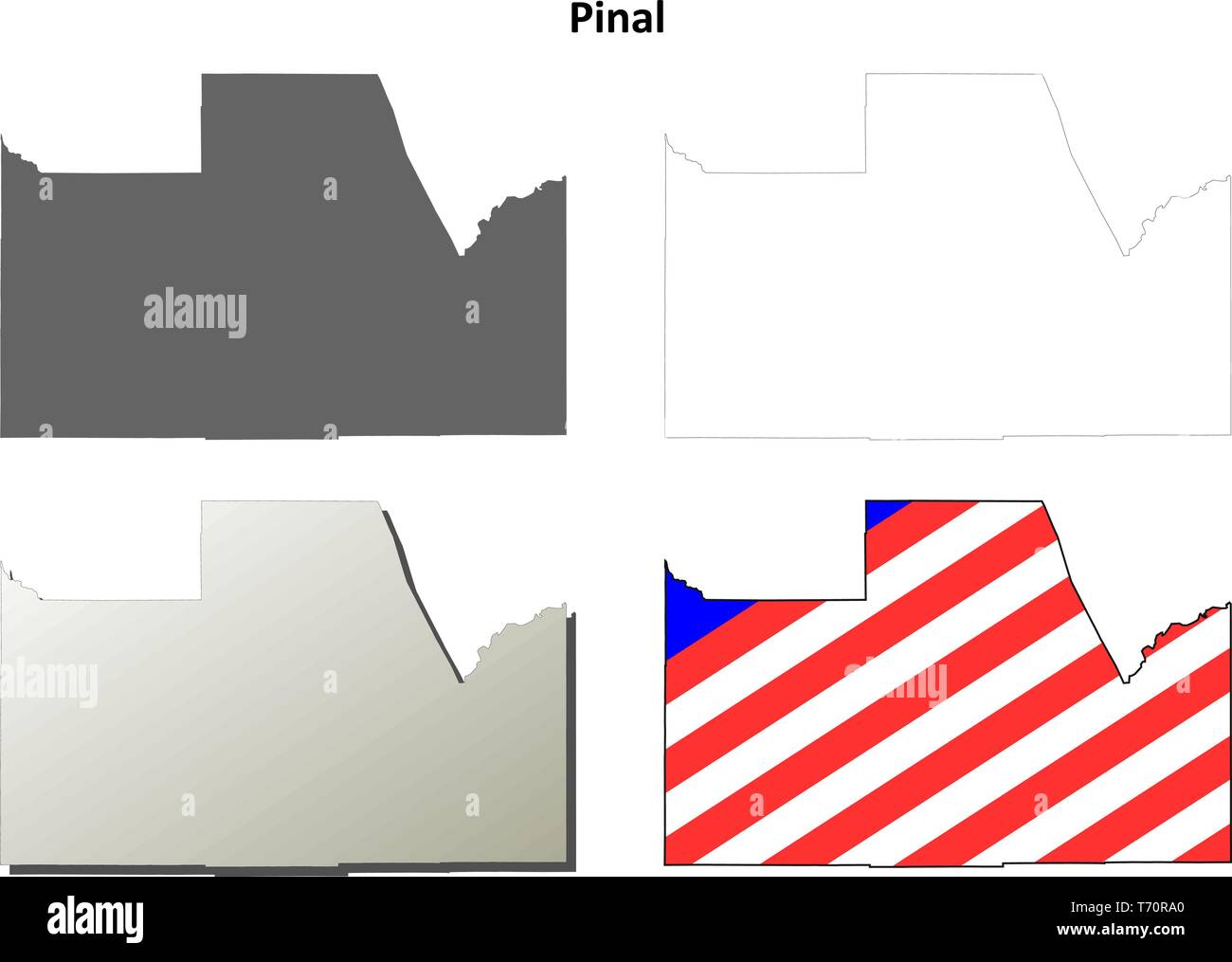 Pinal county map hi-res stock photography and images - Alamy