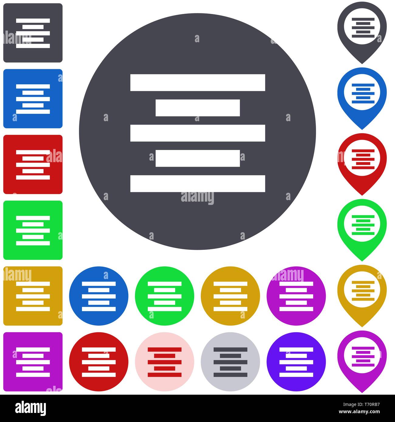 Center align icon hi-res stock photography and images - Alamy Center align icon hi-res stock photography and images - Alamy