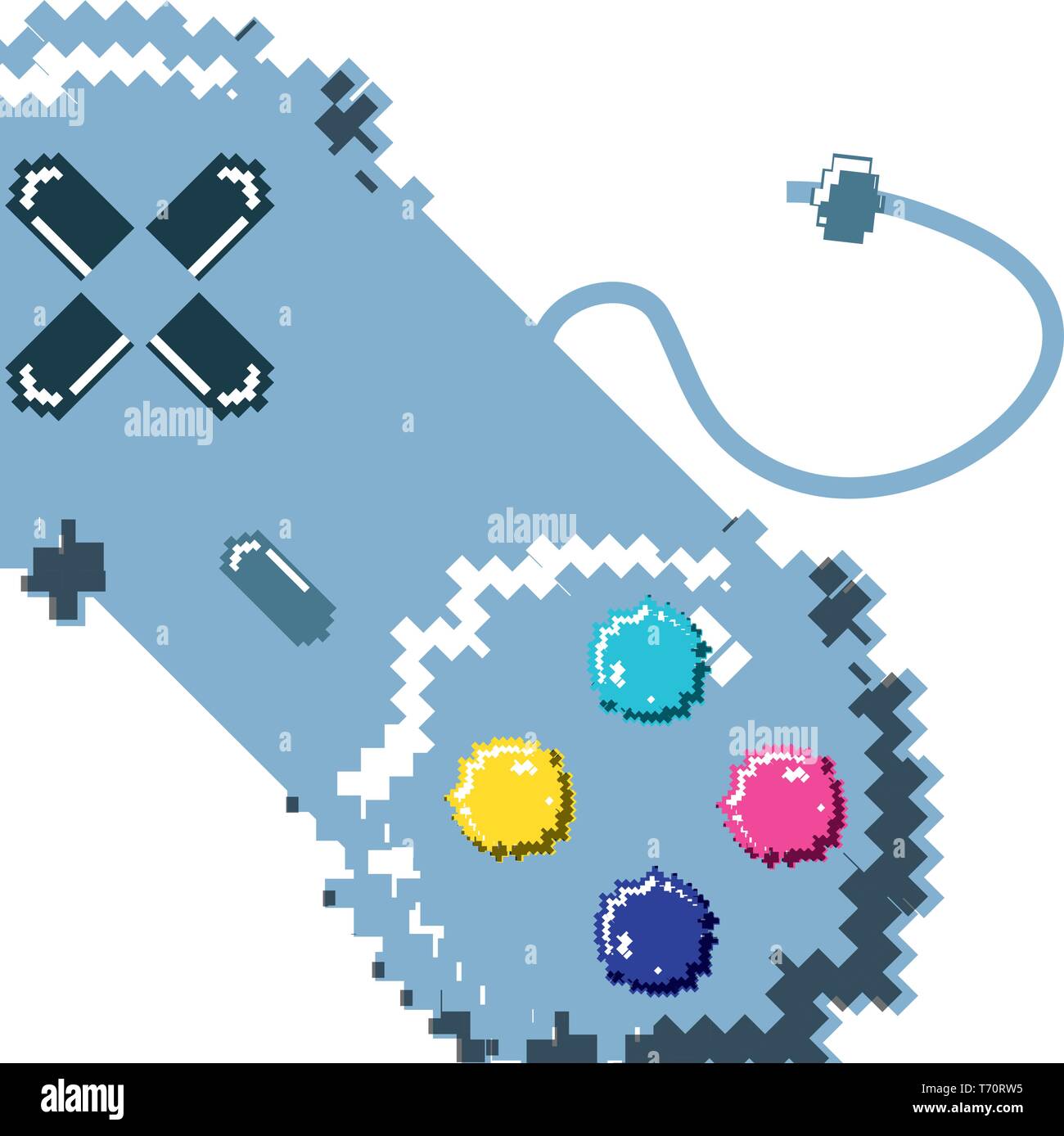 video game pixelated control vector illustration design Stock Vector ...