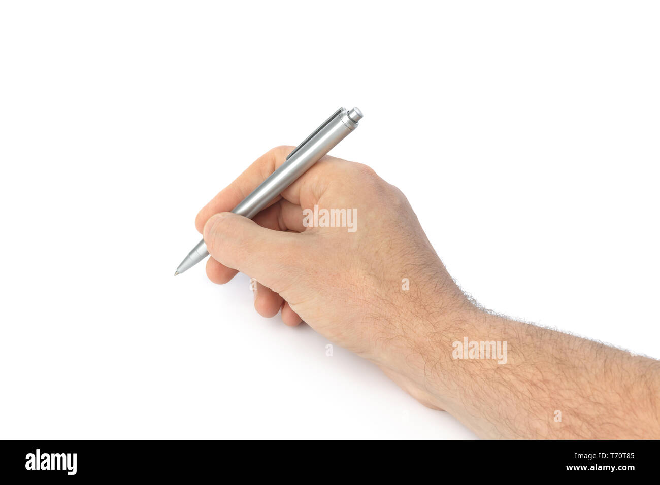Pen in hand Stock Photo - Alamy