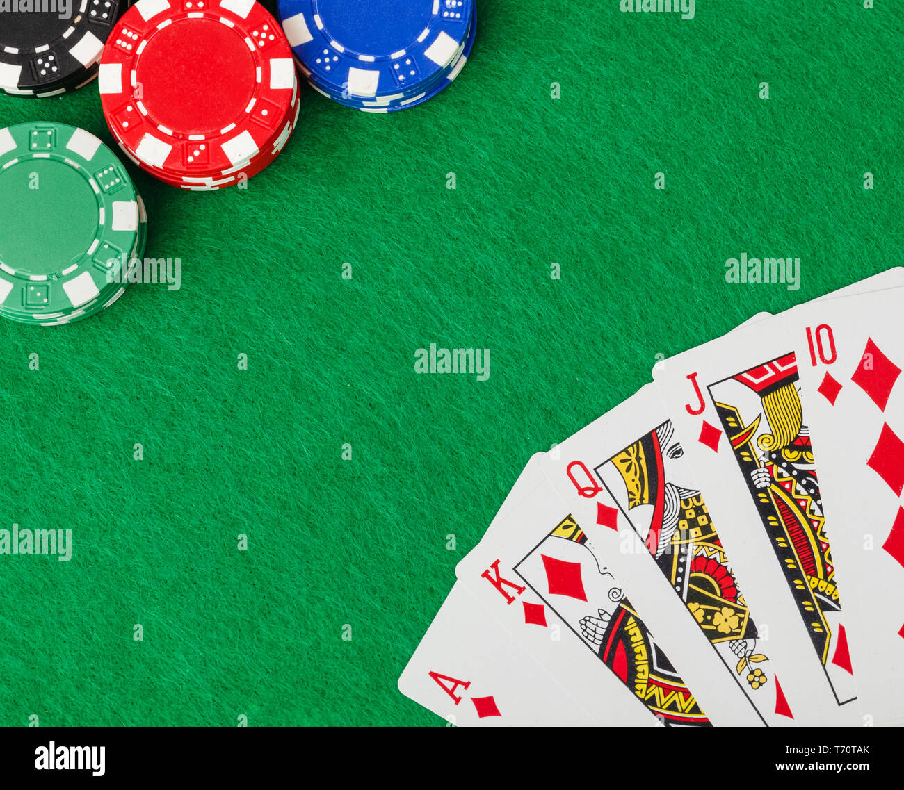 Playing cards on table hi-res stock photography and images - Alamy