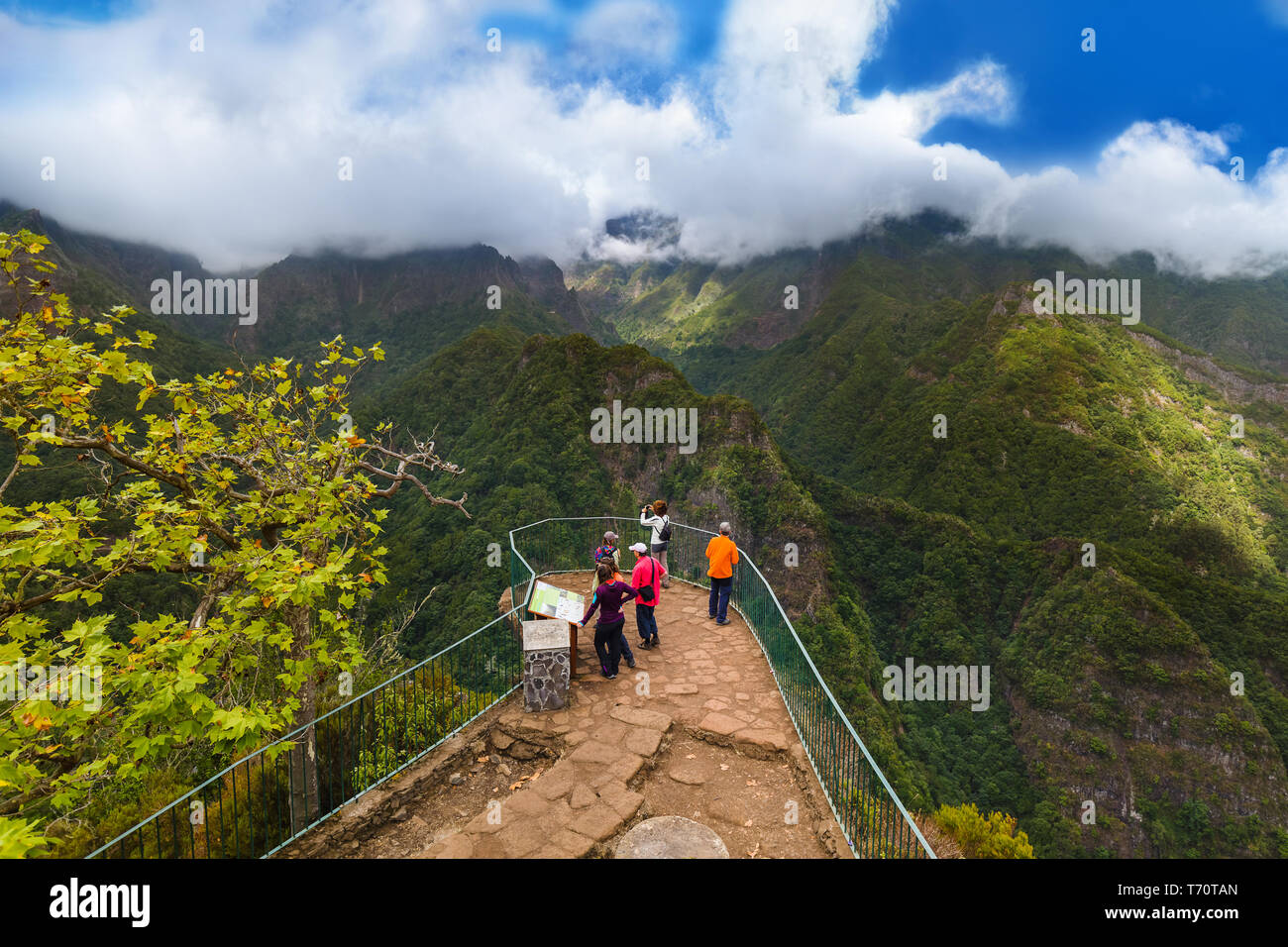 Balcoes levada viewpoint - Madeira Portugal Stock Photo - Alamy