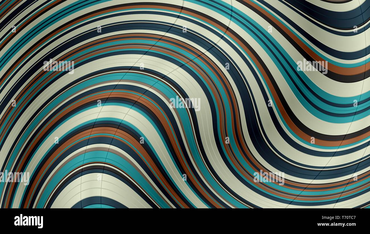 ash gray, dark slate gray and pastel brown wavy motion background. Wave ...