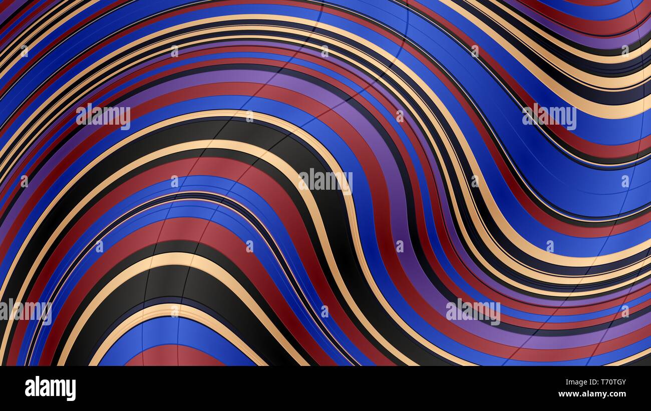 dark salmon, royal blue and black wavy motion background. Wave Backdrop ...