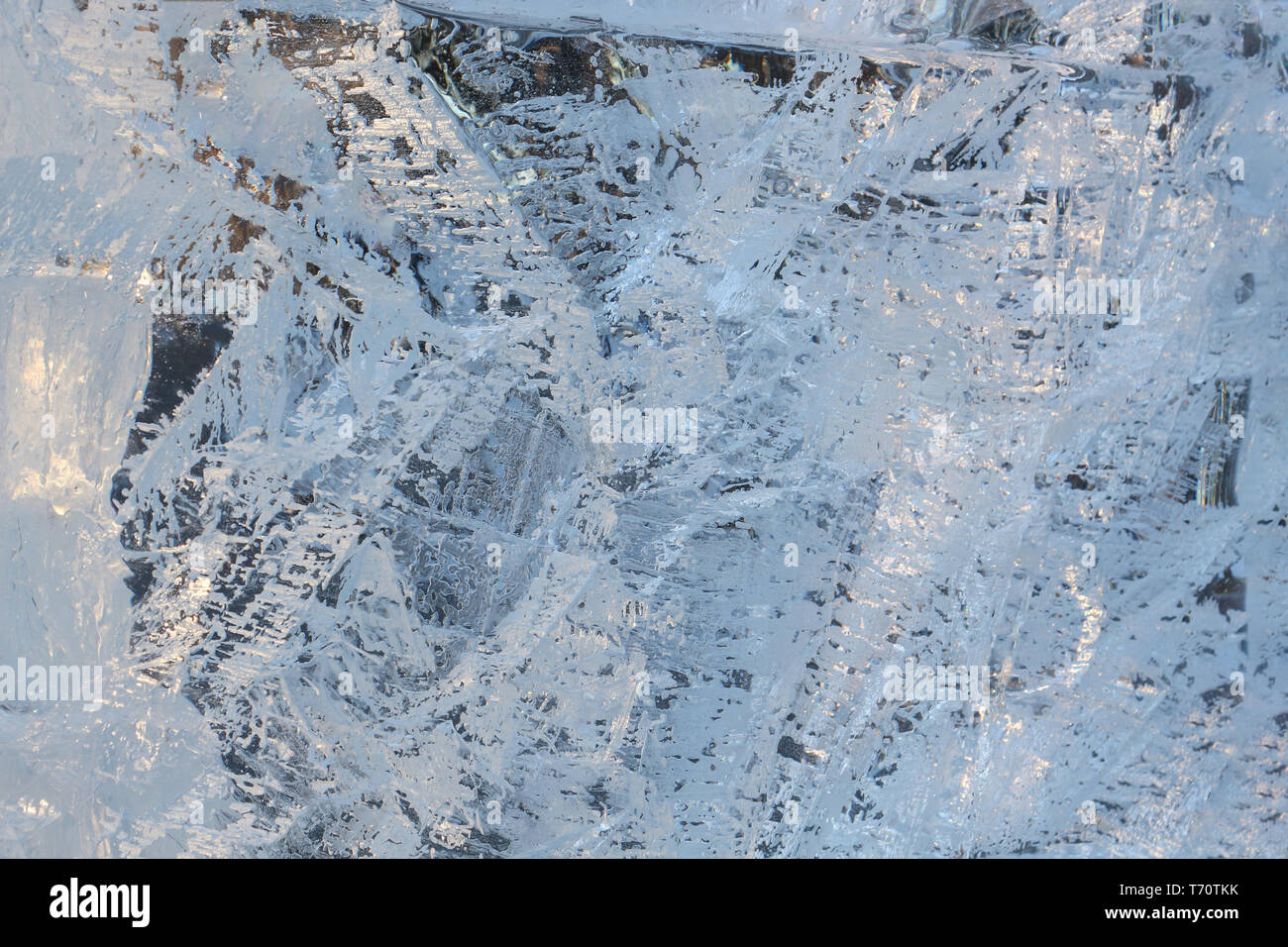 Transparent ice pattern surface hi-res stock photography and images - Alamy