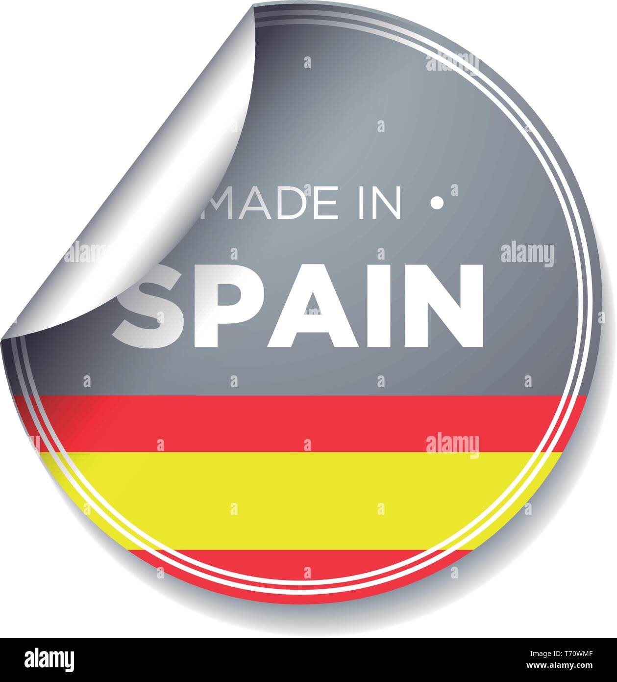 Product of spain logo Stock Vector Images - Alamy