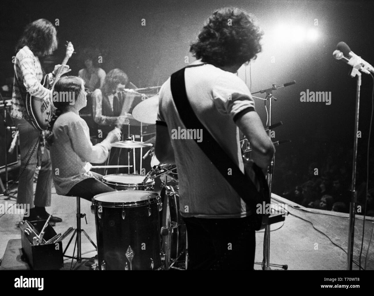 Live drummer Black and White Stock Photos & Images - Alamy