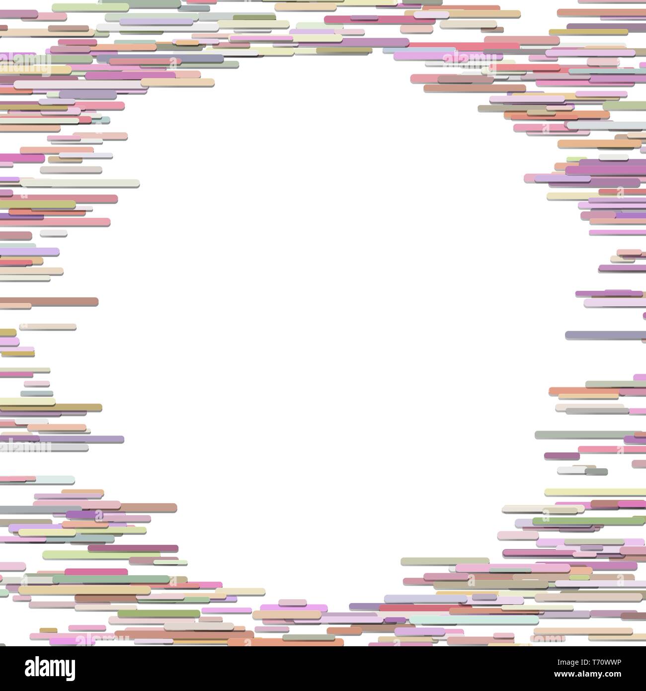 Abstract horizontal stripe background template - vector border ...