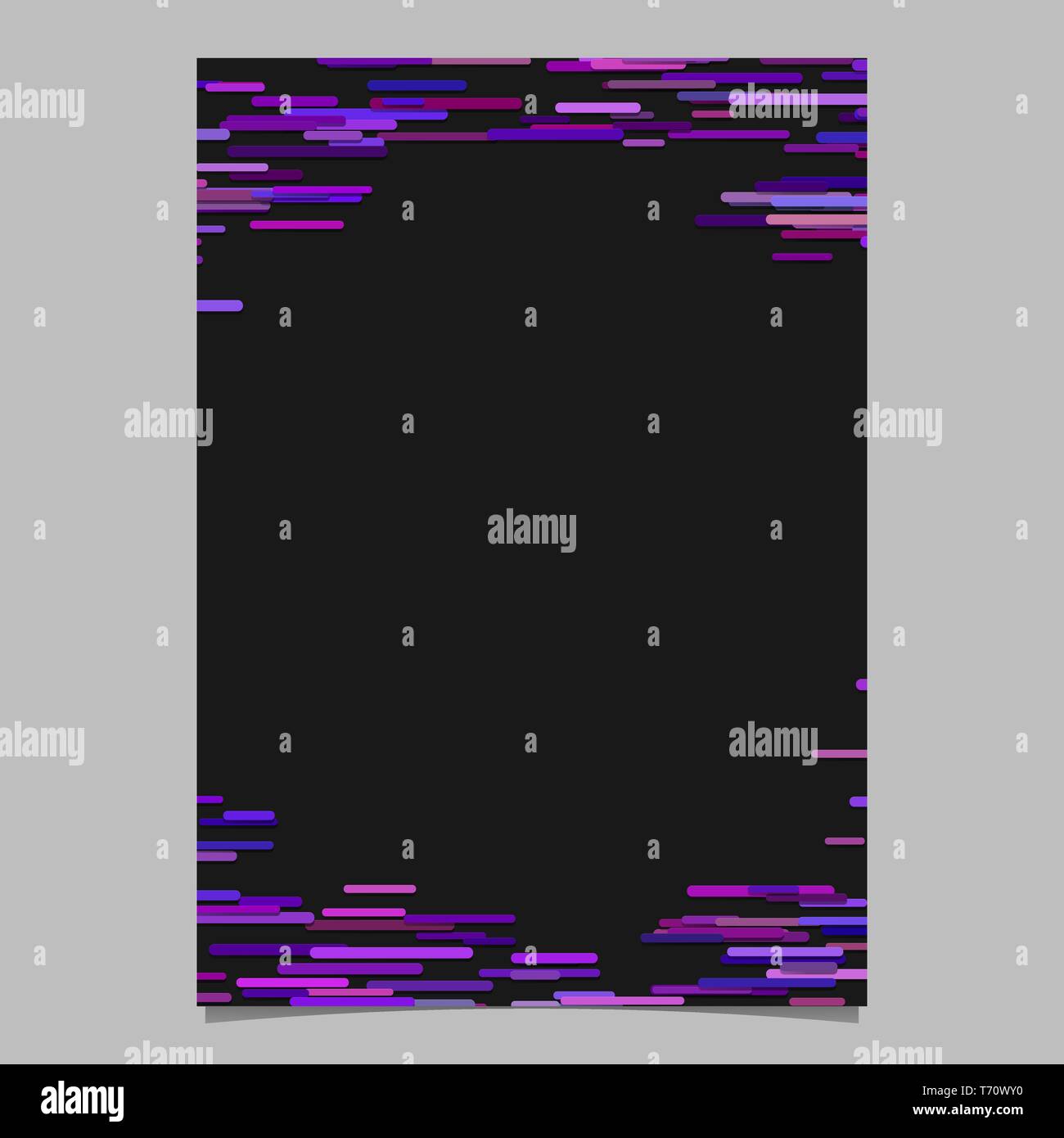 Abstract chaotic horizontal rounded stripe design background page ...