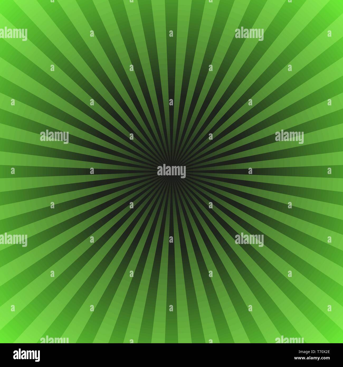 Green gradient ray burst background - vector graphic from radial rays ...
