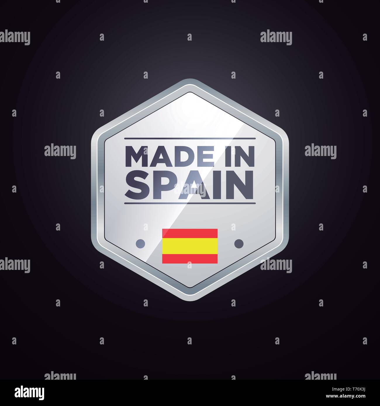 Seal made in spain Stock Vector Images - Alamy