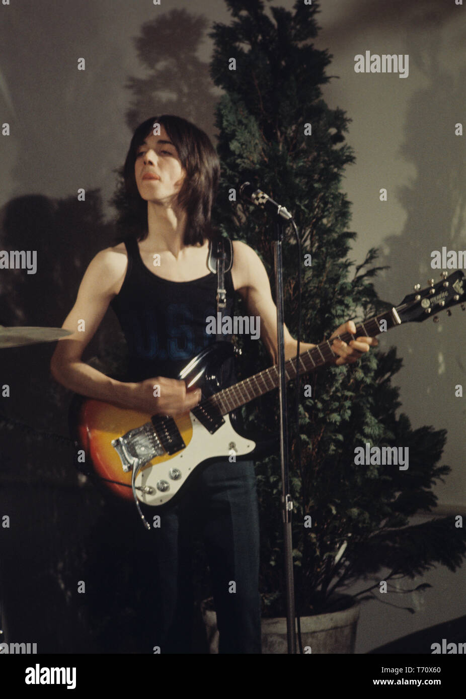 Jimmy McCulloch of Thunderclap Newman during a TV recording ...