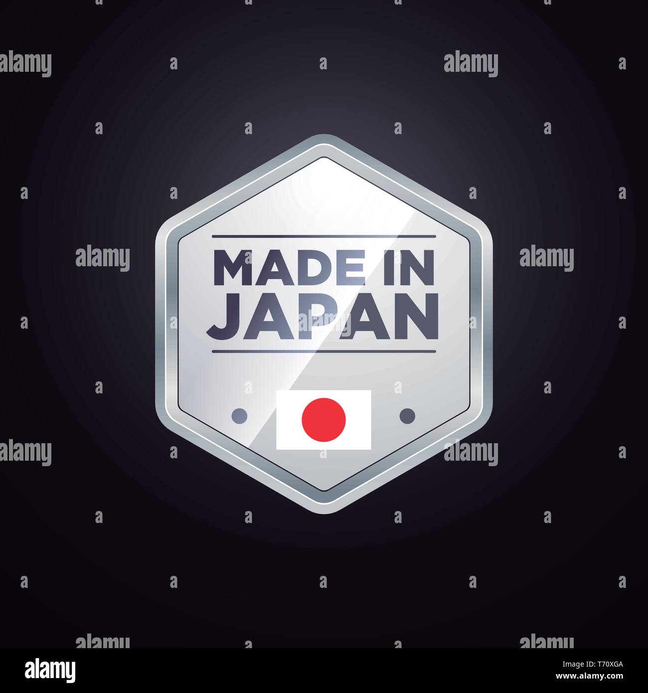 Vector label made in japan hi-res stock photography and images - Alamy