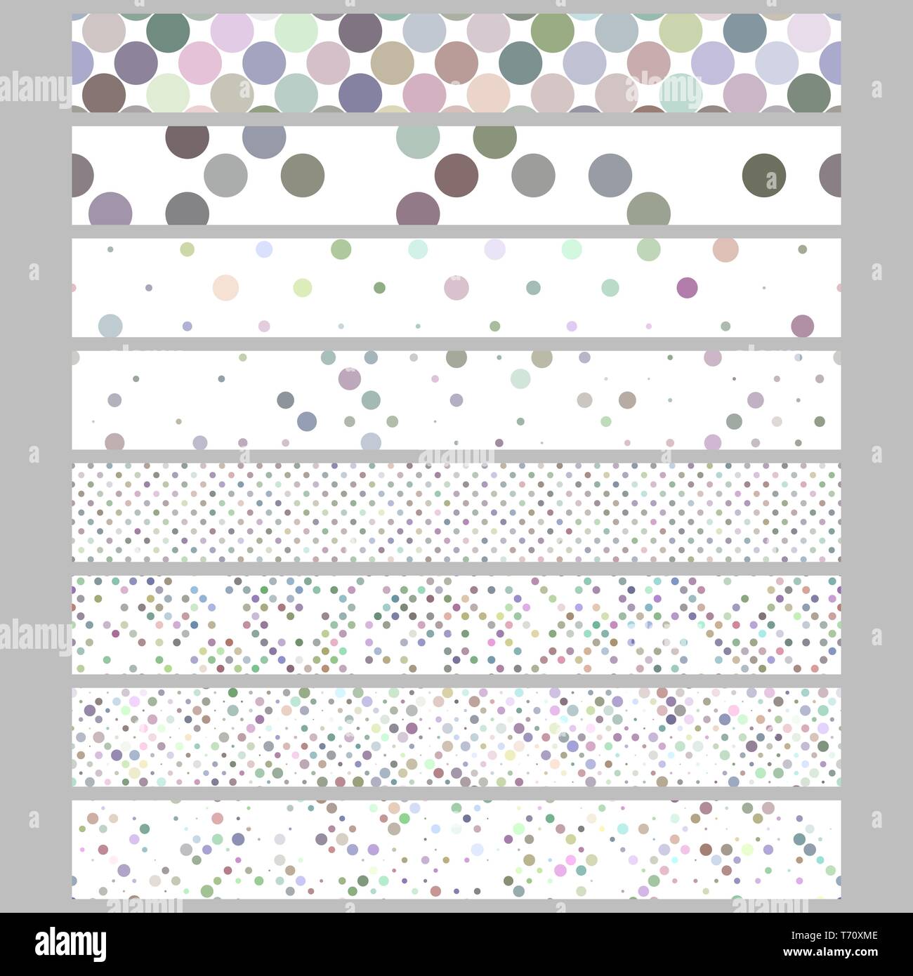 Abstract circle pattern web banner background set Stock Vector Image ...