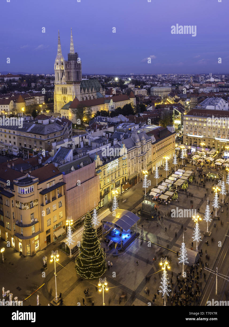 Modern zagreb night hi-res stock photography and images - Alamy