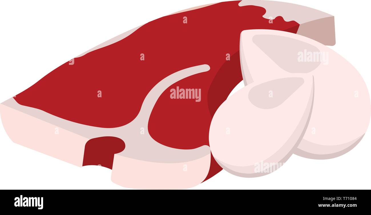 Meat, Egg Icon. Food label, logo for Web and Banners. Cartoon Vector ...