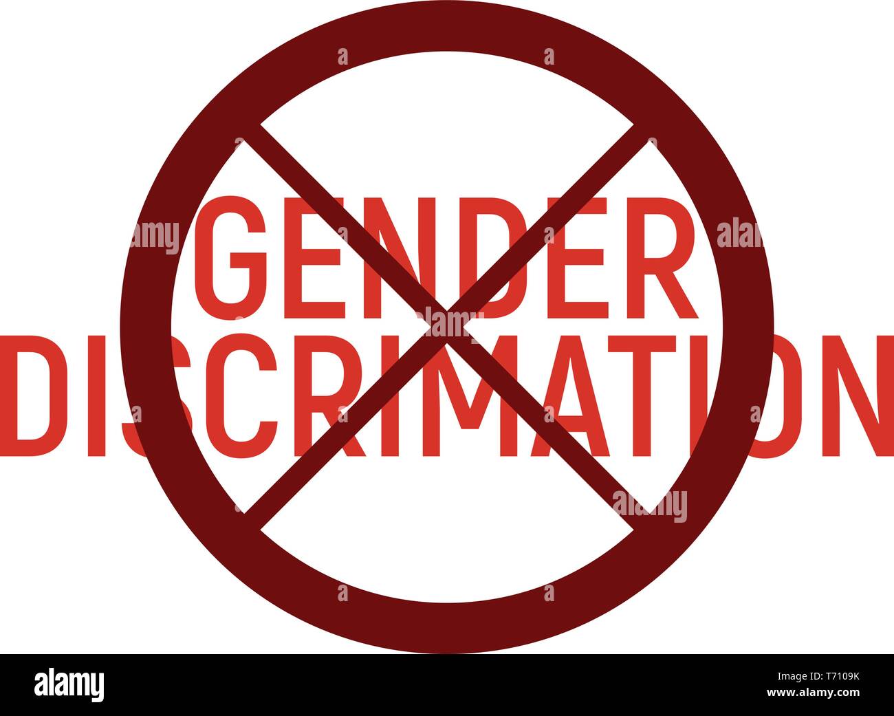 Gender Discrimination Banner. Gender equality Label and Logo. Logo ...