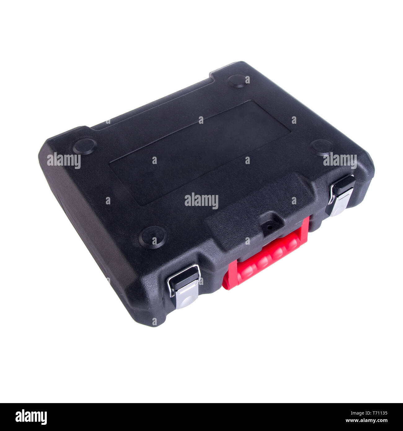 Box or Black plastic tool box on a background Stock Photo - Alamy