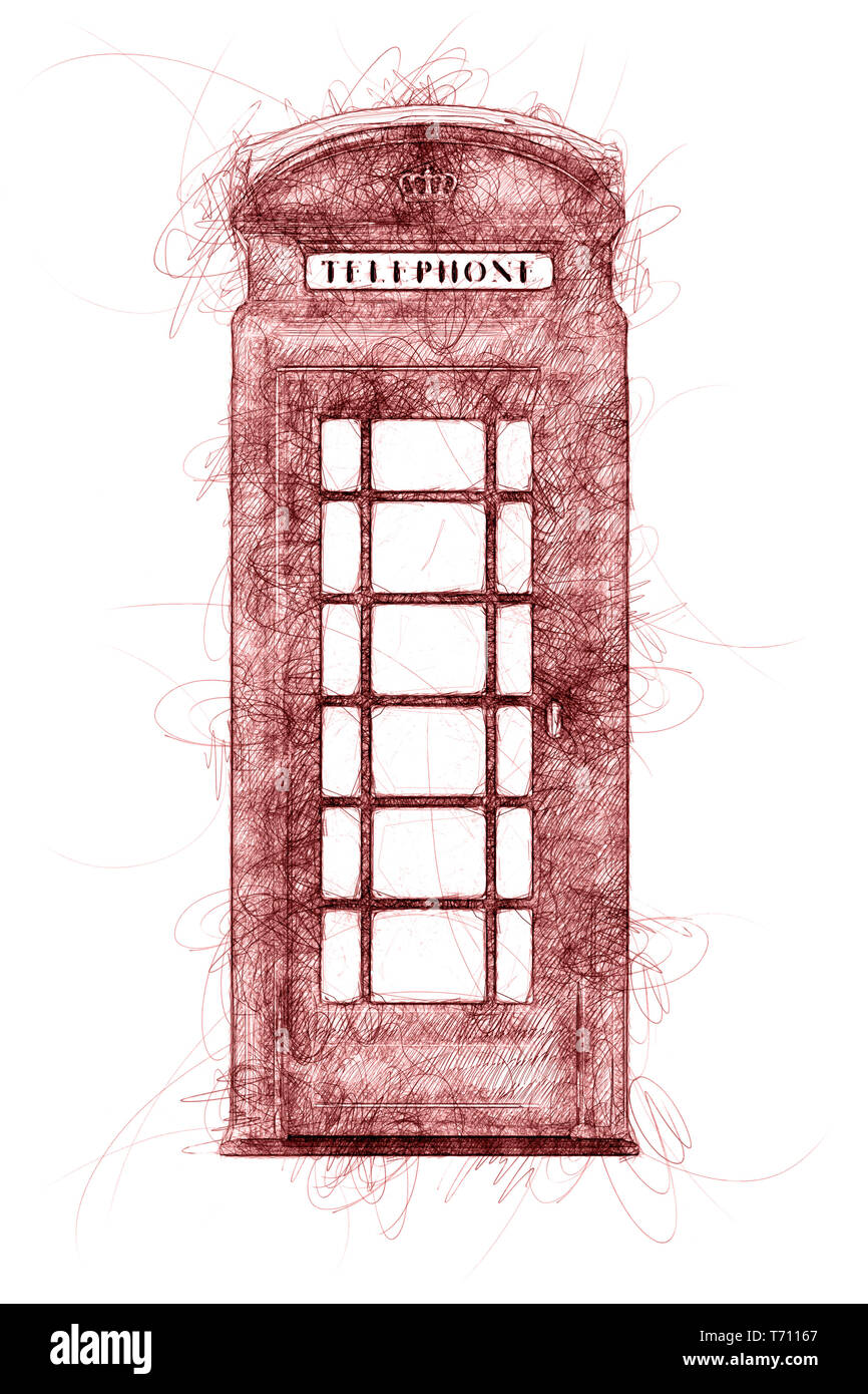 Public art london telephone box hi-res stock photography and images - Alamy