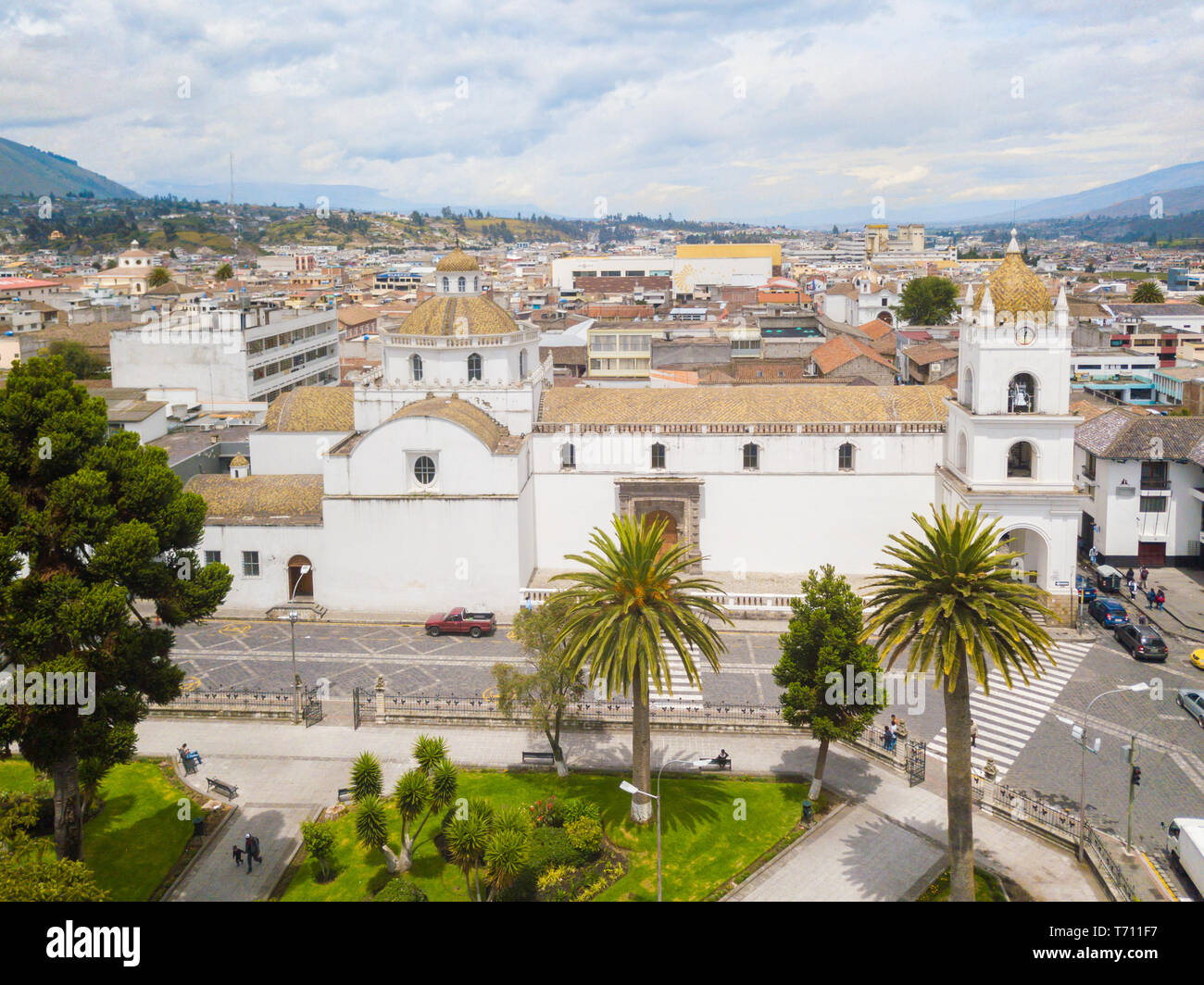 the Cathedral Latacunga Ecuador Stock Photo - Alamy