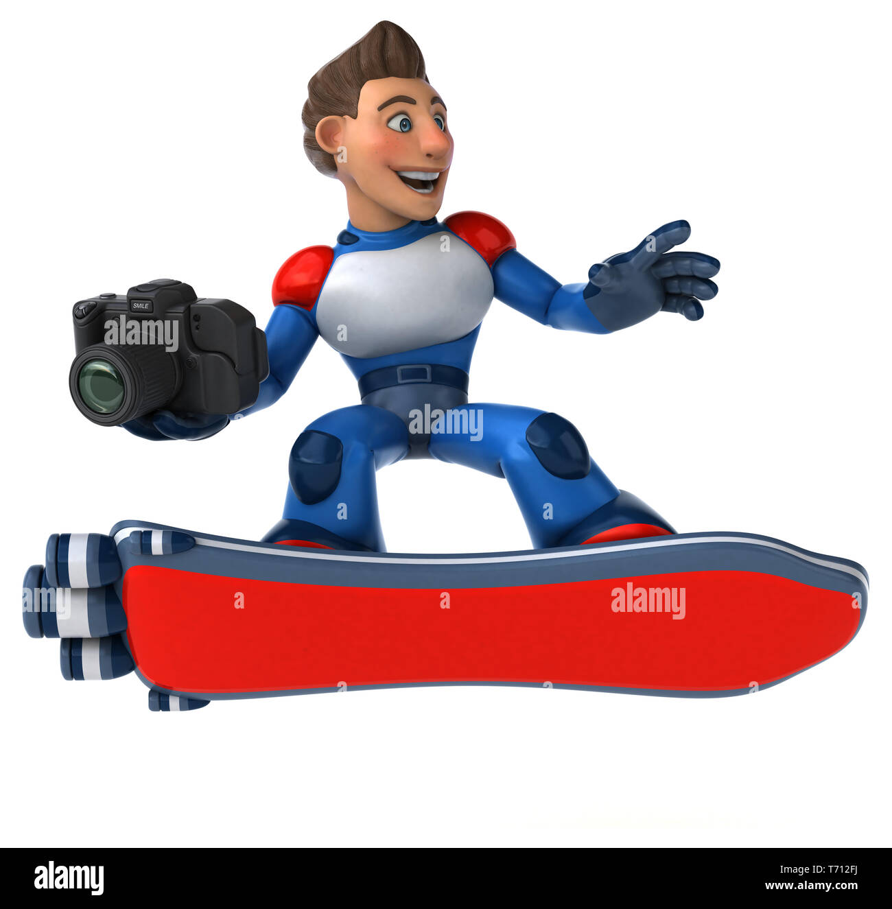 Super modern superhero - 3D Illustration Stock Photo - Alamy