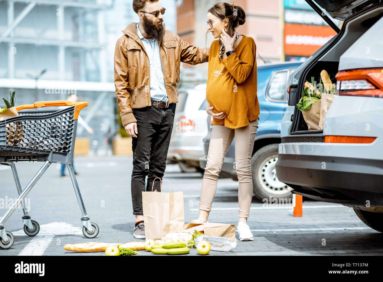 Pregnant food man hi-res stock photography and images - Alamy