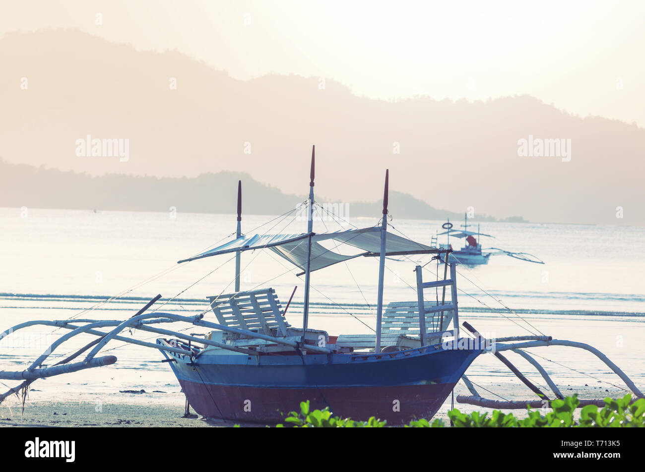 Boat in Philippines Stock Photo - Alamy