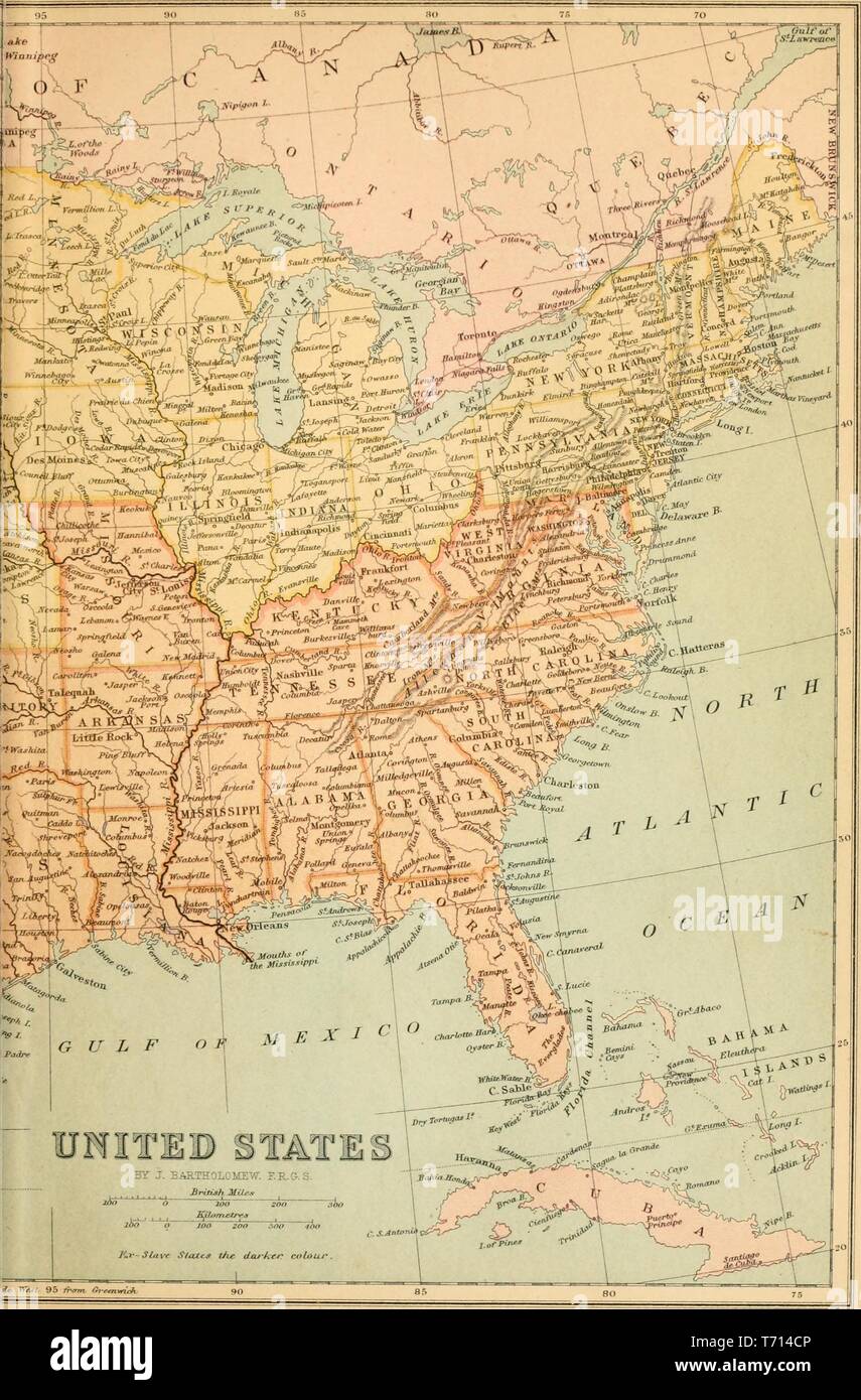 1870 map of united states hi-res stock photography and images - Alamy