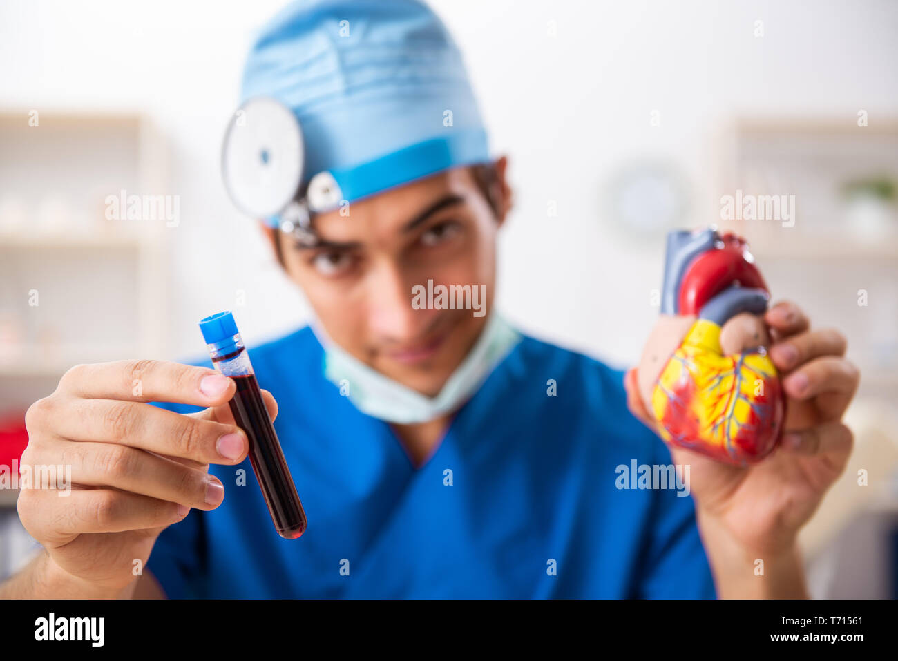 Mad doctor working in the clinic Stock Photo - Alamy
