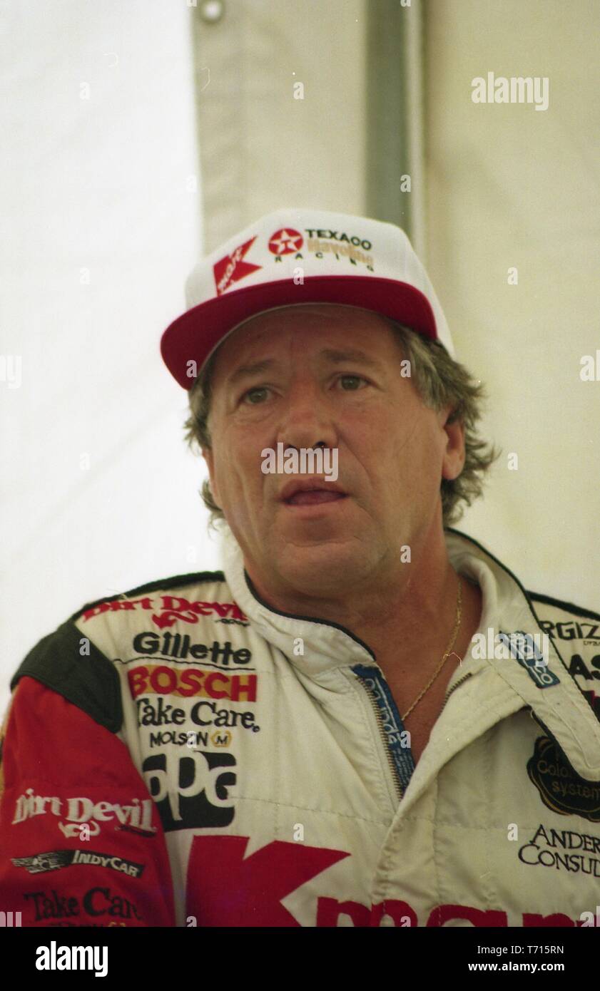 Mario Andretti , racing driver, portrait from 1993. This is the ...