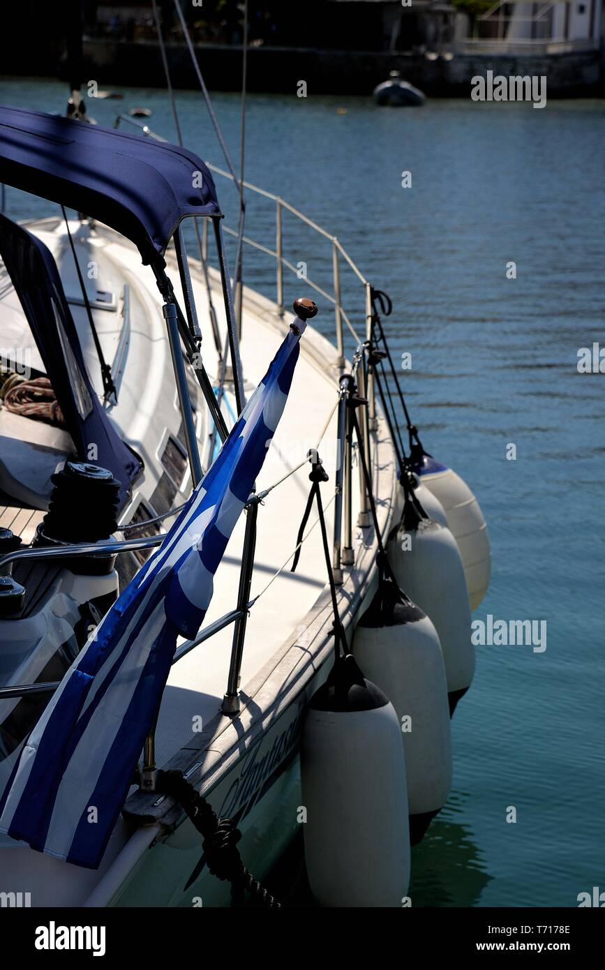 Sailing boat, Chersonissos, Crete, Greece Stock Photo - Alamy