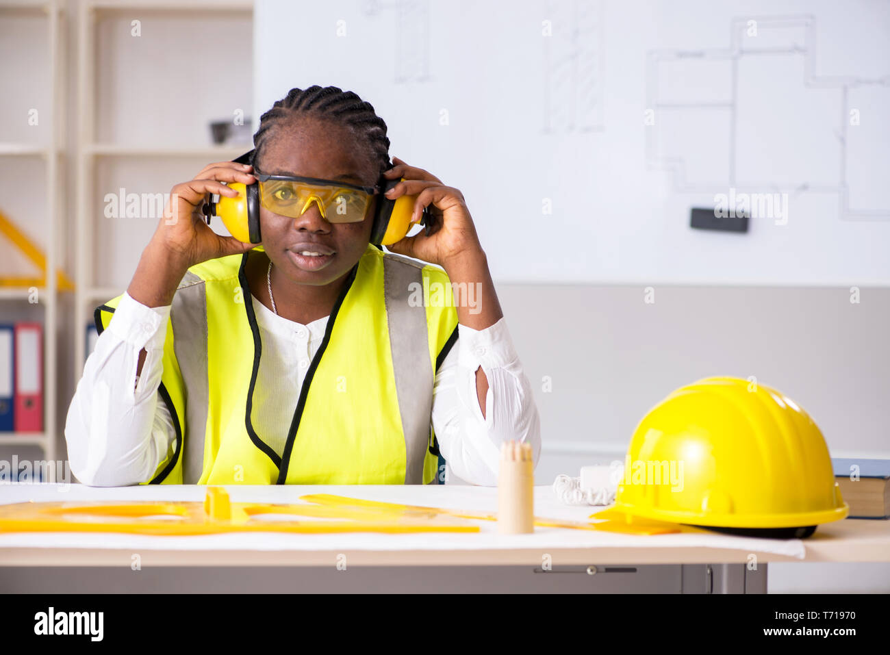 African american draftsman hi-res stock photography and images - Alamy