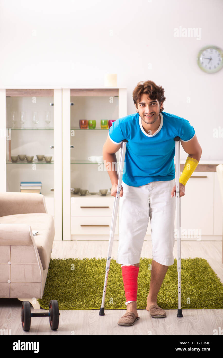 Recovering from his broken leg hi-res stock photography and images - Alamy
